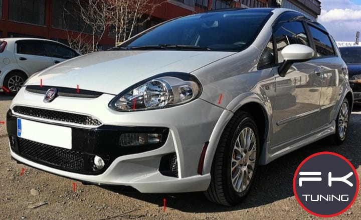 Fiat Punto Evo Abarth Body Kit Seti (polyester /astarlı Fiyatı - Taksit ...