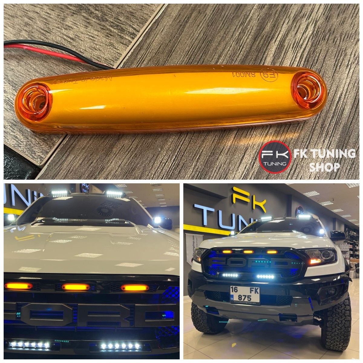NEON PARMAK LED AYDINLATMA TURUNCU RENK OFF ROAD LEDİ (1 ADET) | FK ...
