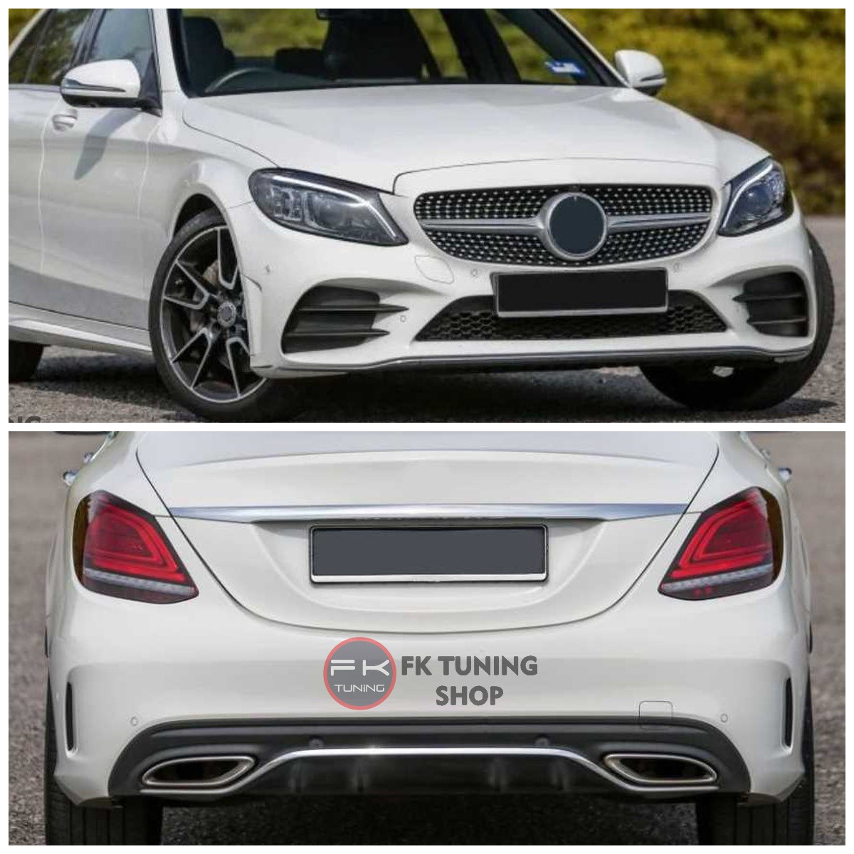 Mercedes Benz W205 Amg Body Kit Seti Makyajlı Görünüm 2014-2018 | FK ...