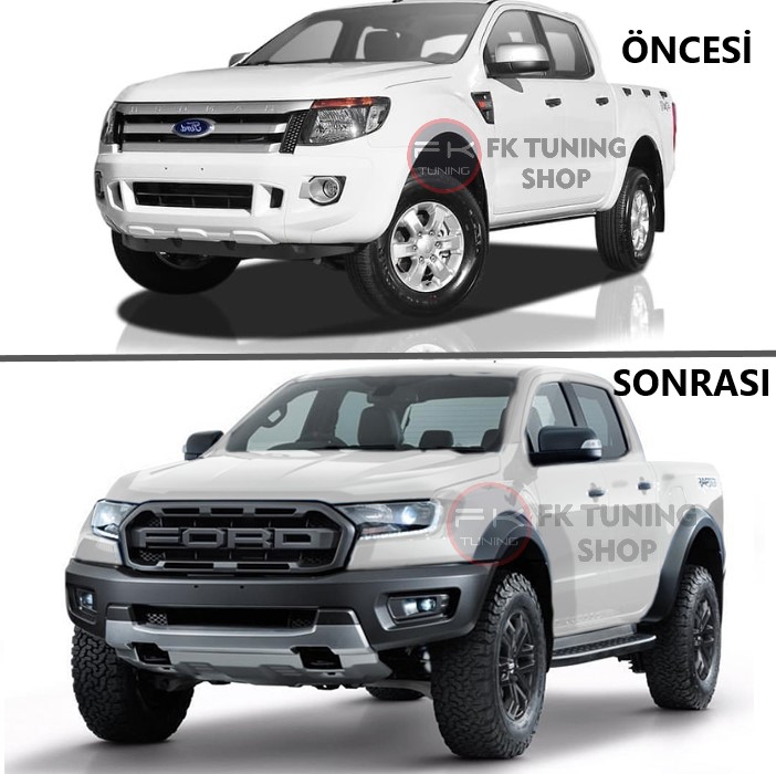 Ford Ranger T6 Raptor T8 Görünüm Body Kit Dönüşüm Seti 2012-2015 ...