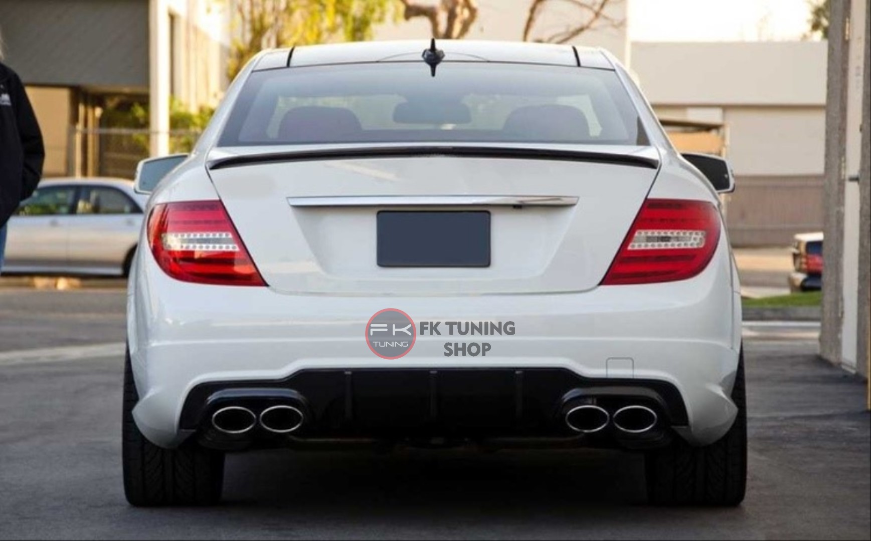 MERCEDES W204 AMG SPOYLER (plastik-pianoblack) 2007-2014 | FK Tuning ...