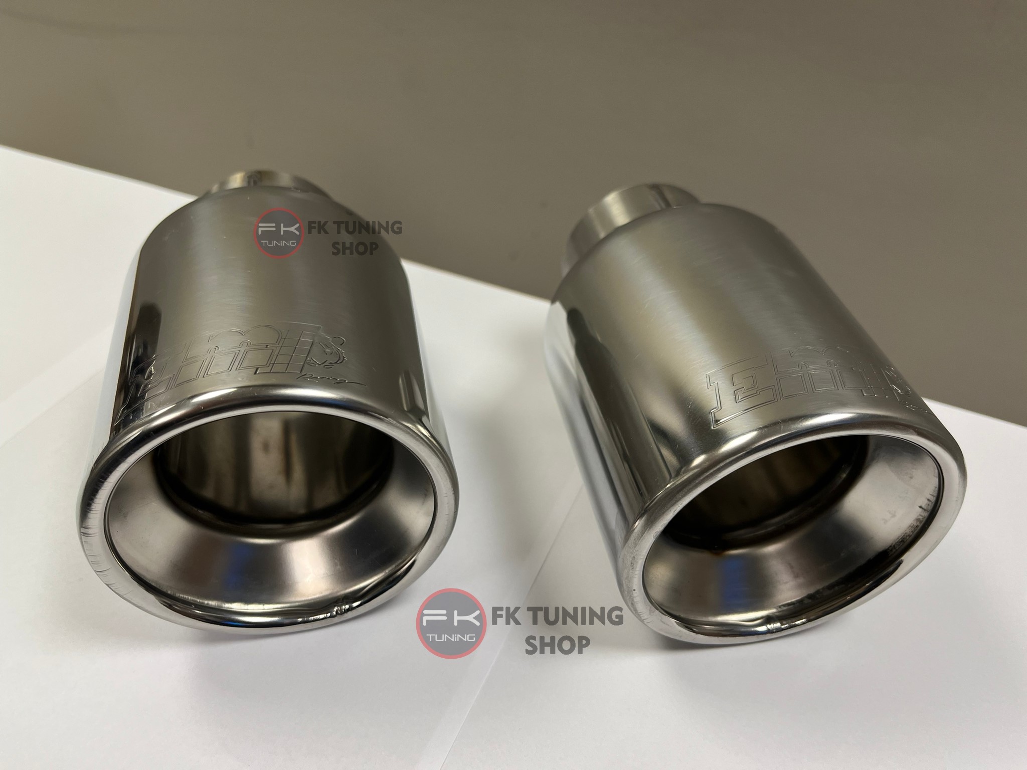 EGZOZ UCU PASLANMAZ KROM 90mm (90 lık) Tek Çıkış 2 Adet | FK Tuning ...