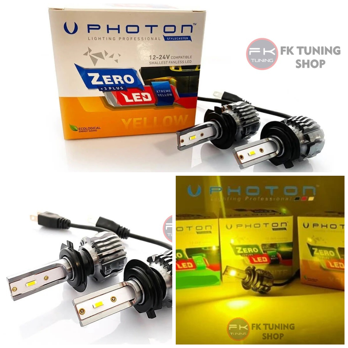 Photon Zero H7 Sarı Led Ampul Extreme Yellow +3 Plus Fansız | FK Tuning ...