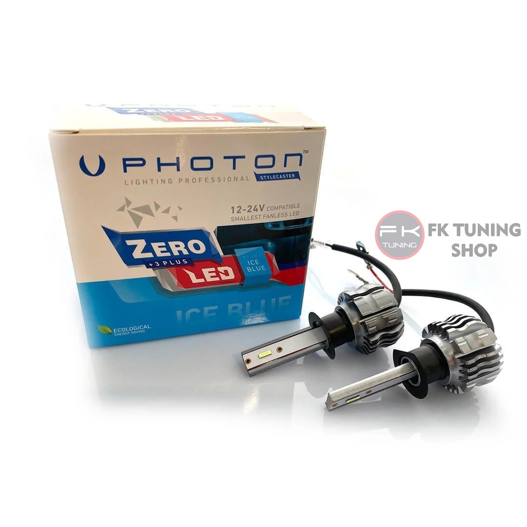 Photon Zero H1 Buz Mavi Renk +3 Plus Fansız Led Xenon | FK Tuning Shop - Oto Aksesuar - Tuning