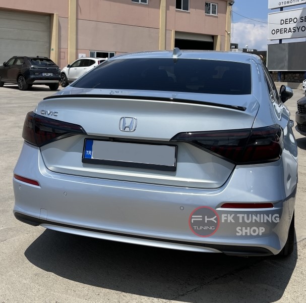 Honda Civic FE Arka Spoyler Hybrid Dizayn 2022 ve üzeri Pianoblack ...