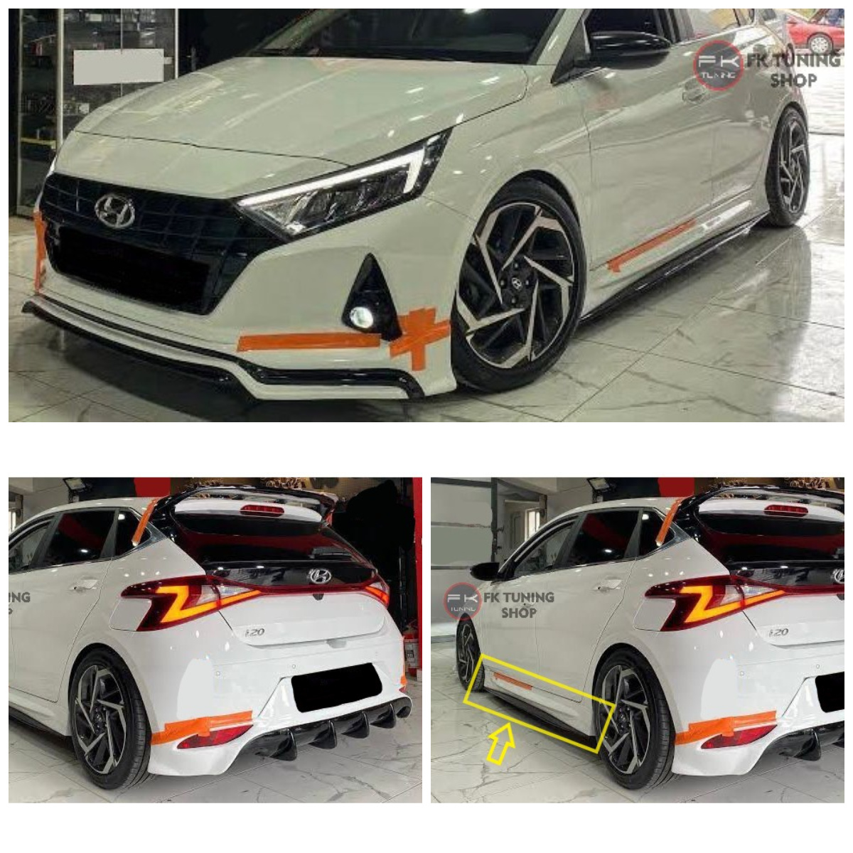 Hyundai İ20 BODY KİT SETİ 2020-2023 makyajsız kasa (polyester-boyasız ...