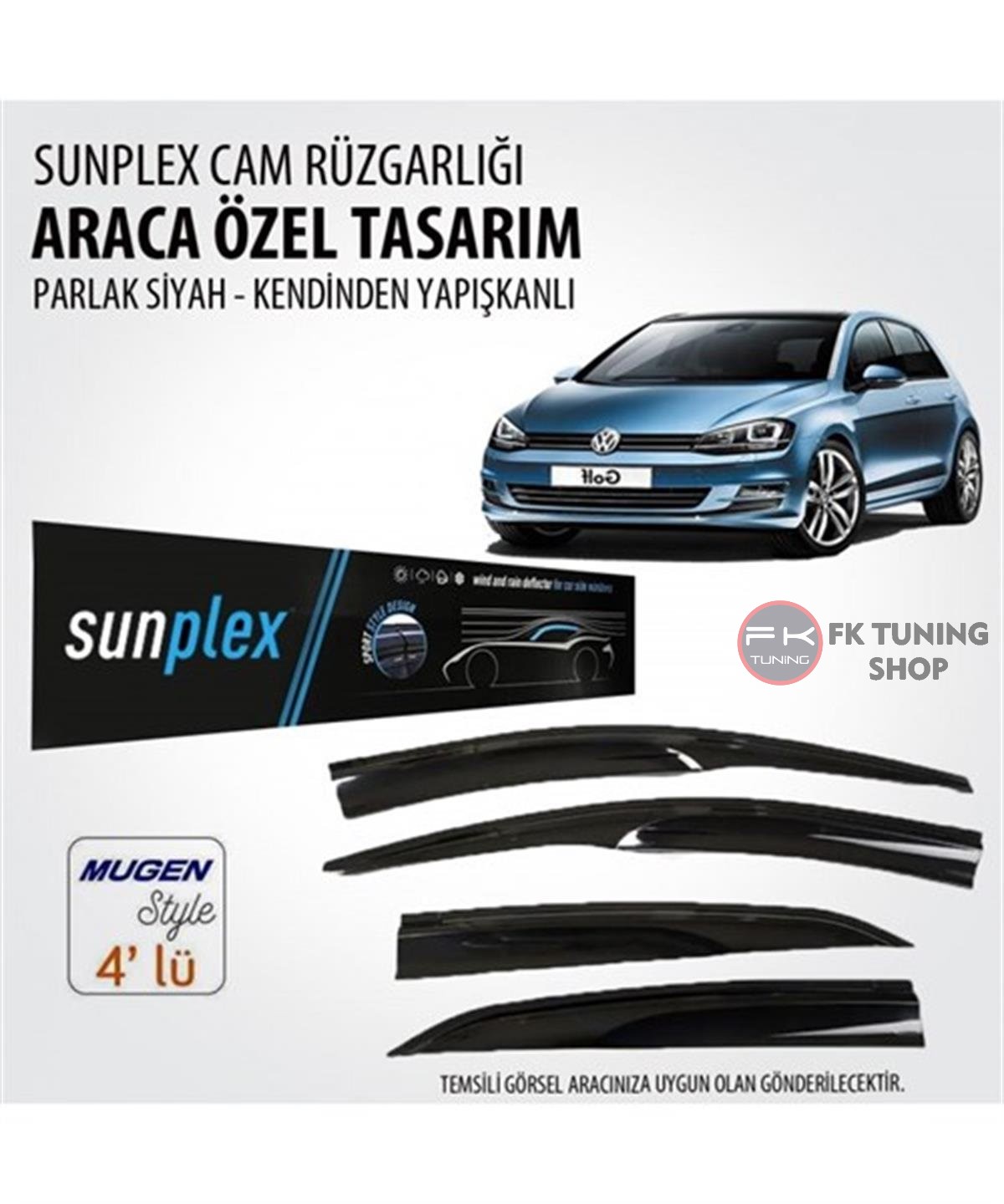 Volkswagen Golf 7 / 7.5 Cam Rüzgarlığı Sunplex | FK Tuning Shop - Oto ...