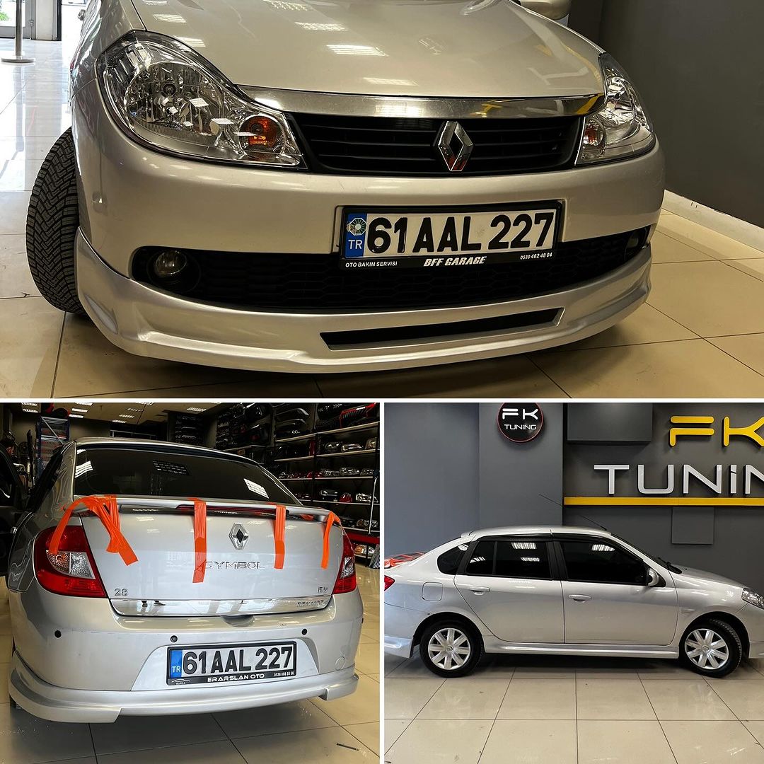 Renault Symbol Body Kit Seti 2009-2012 (polyester/boyasız) | FK Tuning ...