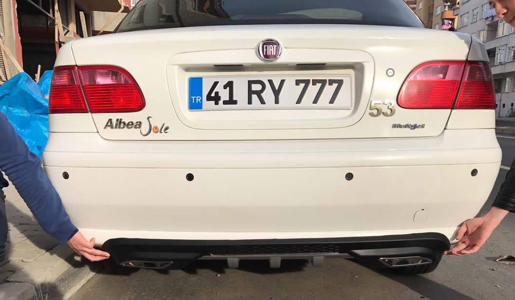 FİAT ALBEA DİFÜZÖR CİFT EGZOZ GÖRÜNÜMLÜ PLASTİK | FK Tuning Shop - Oto ...