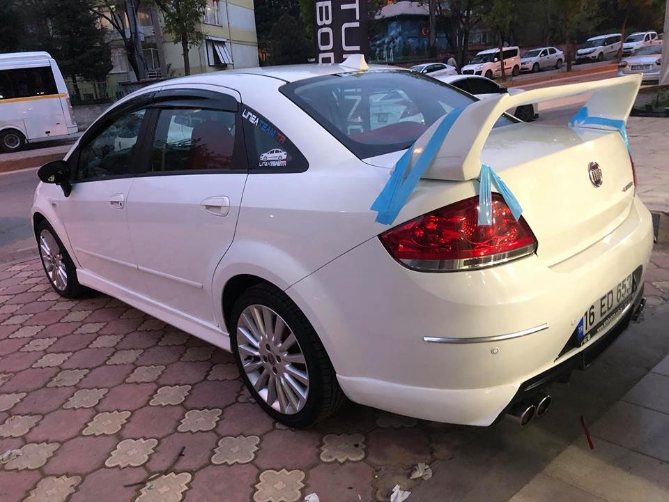 FİAT LİNEA MUGEN SPOYLER (polyester/boyasız) | FK Tuning Shop - Oto ...