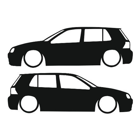 VOLKSWAGEN GOLF 4 STİCKER (2 adet) | FK Tuning Shop - Oto Aksesuar - Tuning