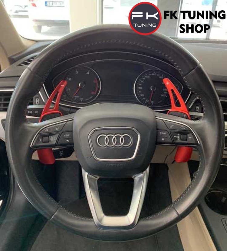 AUDİ A3 A4 A5 F1 VİTES KOLU PADDLE SHİFT Kırmızı Renk 2017 ve üzeri ...