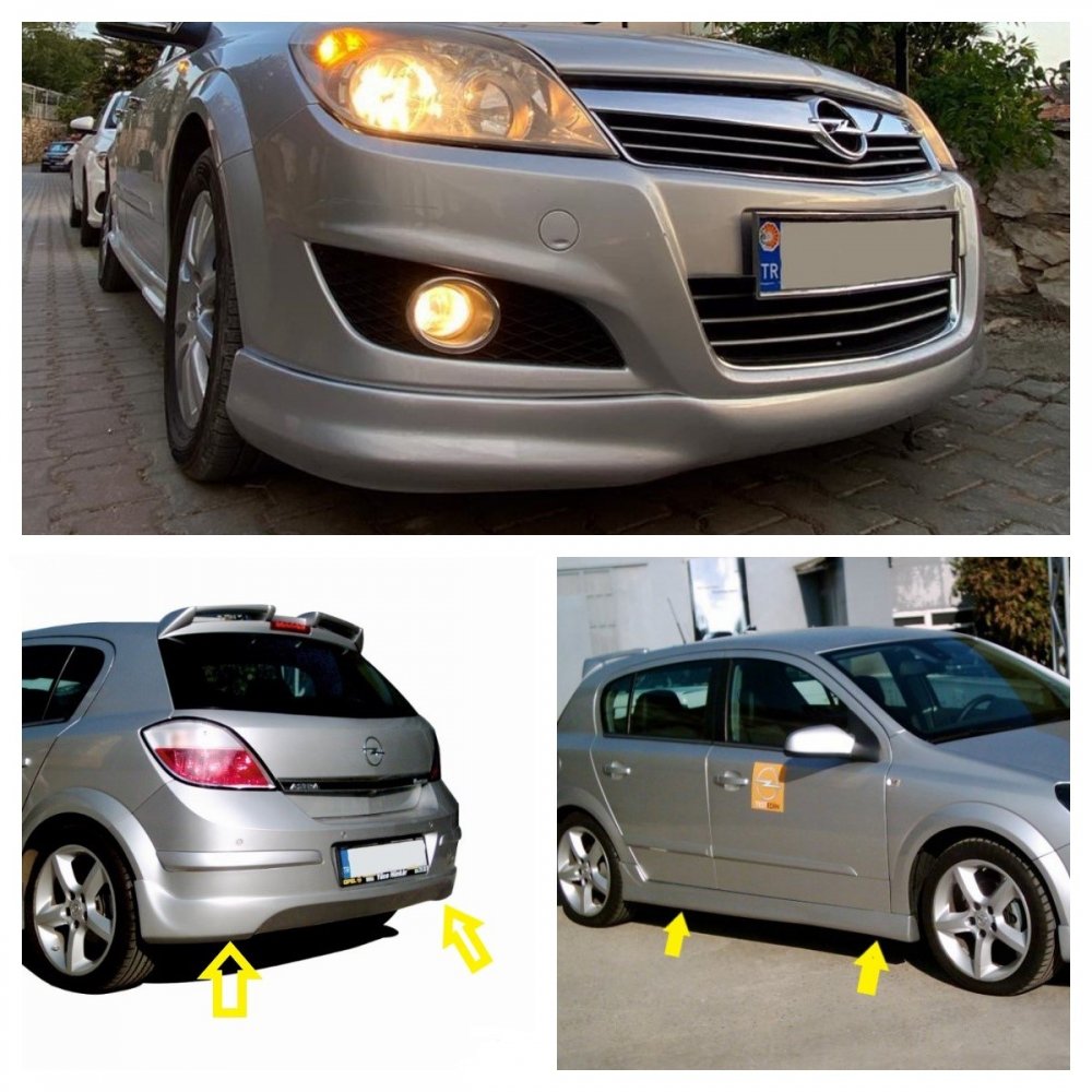 Opel Astra H HB Body Kit Seti Makyajlı Kasa (polyester/boyasız) | FK ...