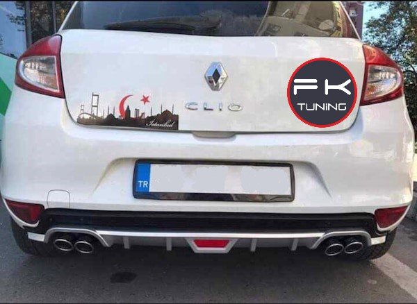 RENAULT CLİO 3 DİFÜZÖR EGZOZ GÖRÜNÜMLÜ (plastik) | FK Tuning Shop - Oto ...