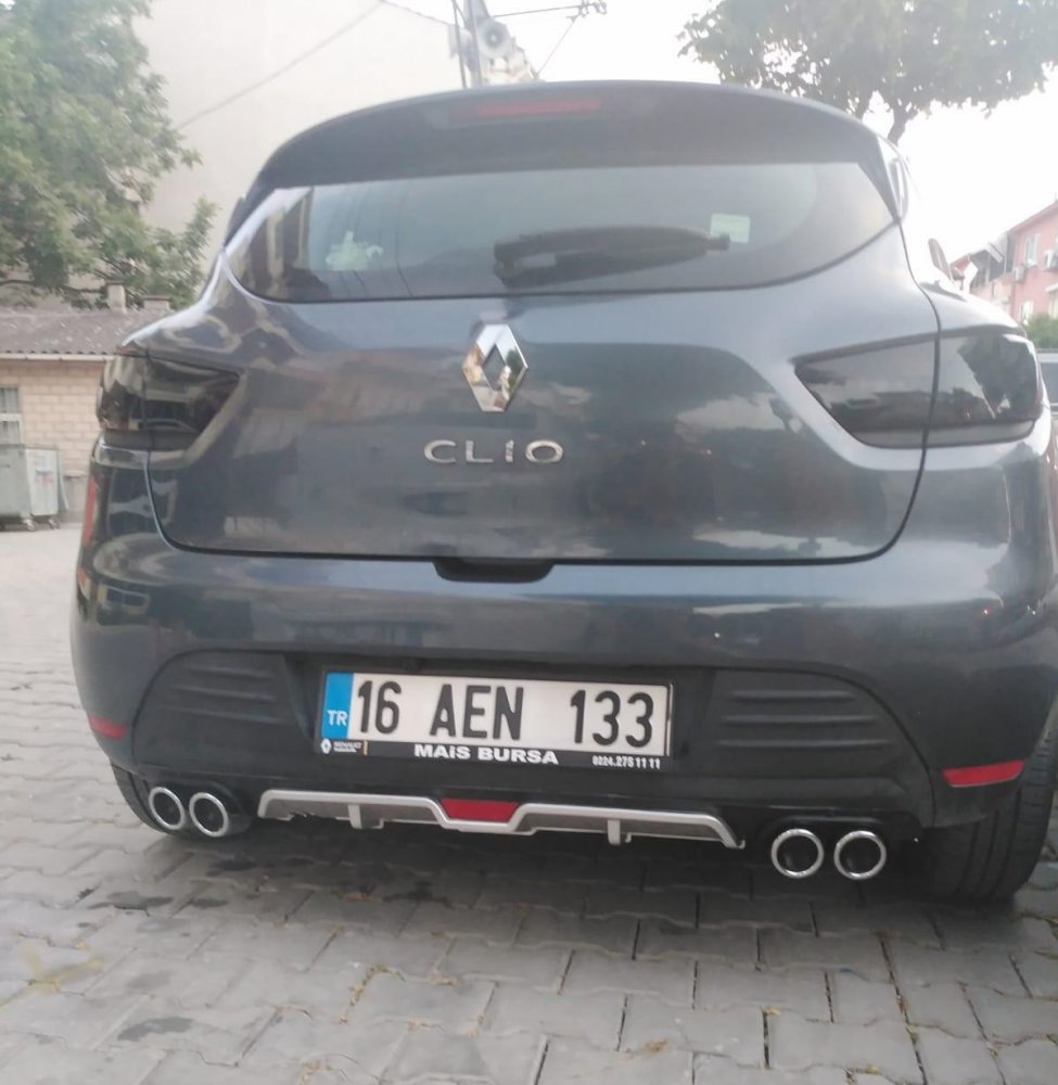 RENAULT CLİO 4 EGZOZ GÖRÜNÜMLÜ DİFÜZÖR (GRİ) | FK Tuning Shop - Oto ...