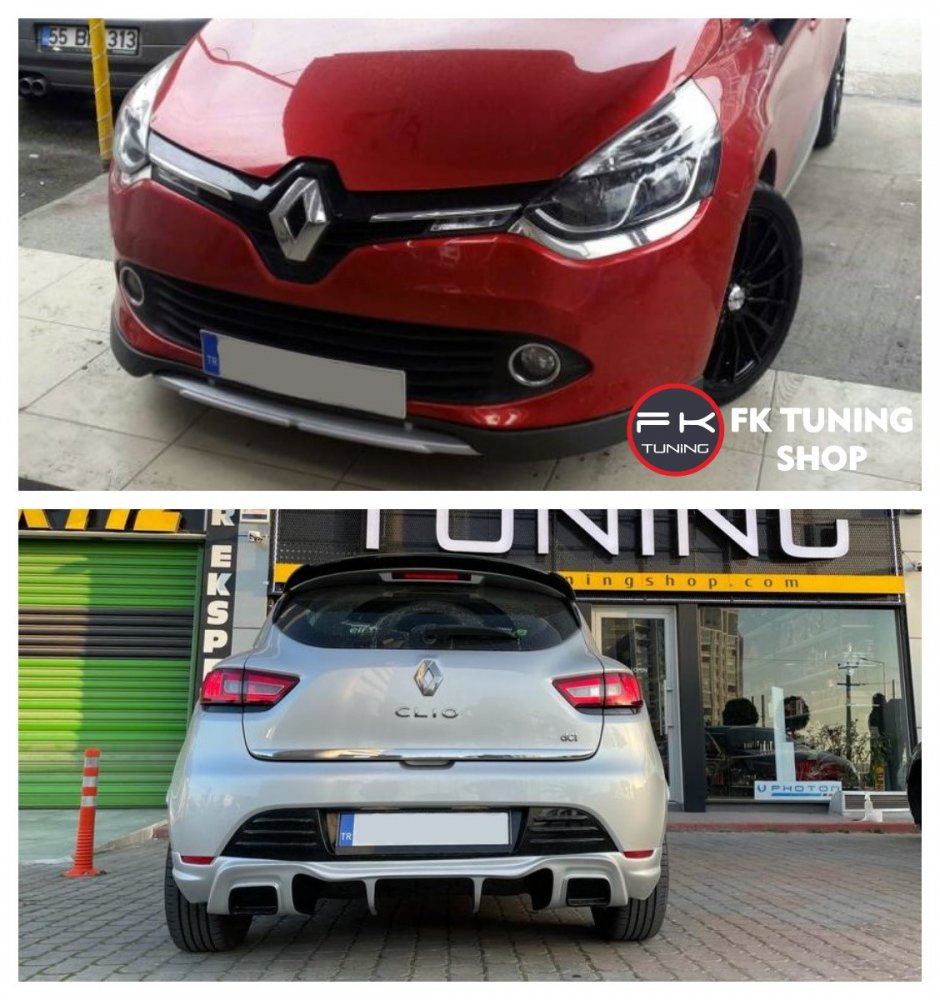 Renault Clio 4 RS Body Kit Seti (polyester/astarlı | FK Tuning Shop ...