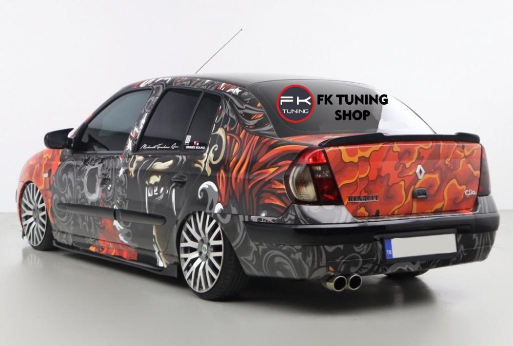 RENAULT CLİO SYMBOL YARASA SPOYLER (polyester/pianoblack) | FK Tuning ...