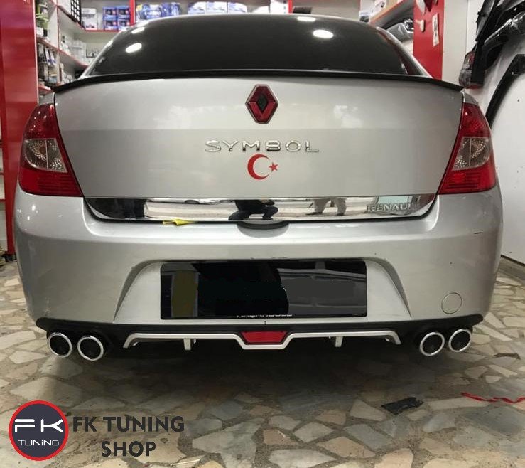 RENAULT SYMBOL DİFÜZÖR ÇİFT EGZOZ GÖRÜNÜMLÜ (gri detaylı | FK Tuning ...