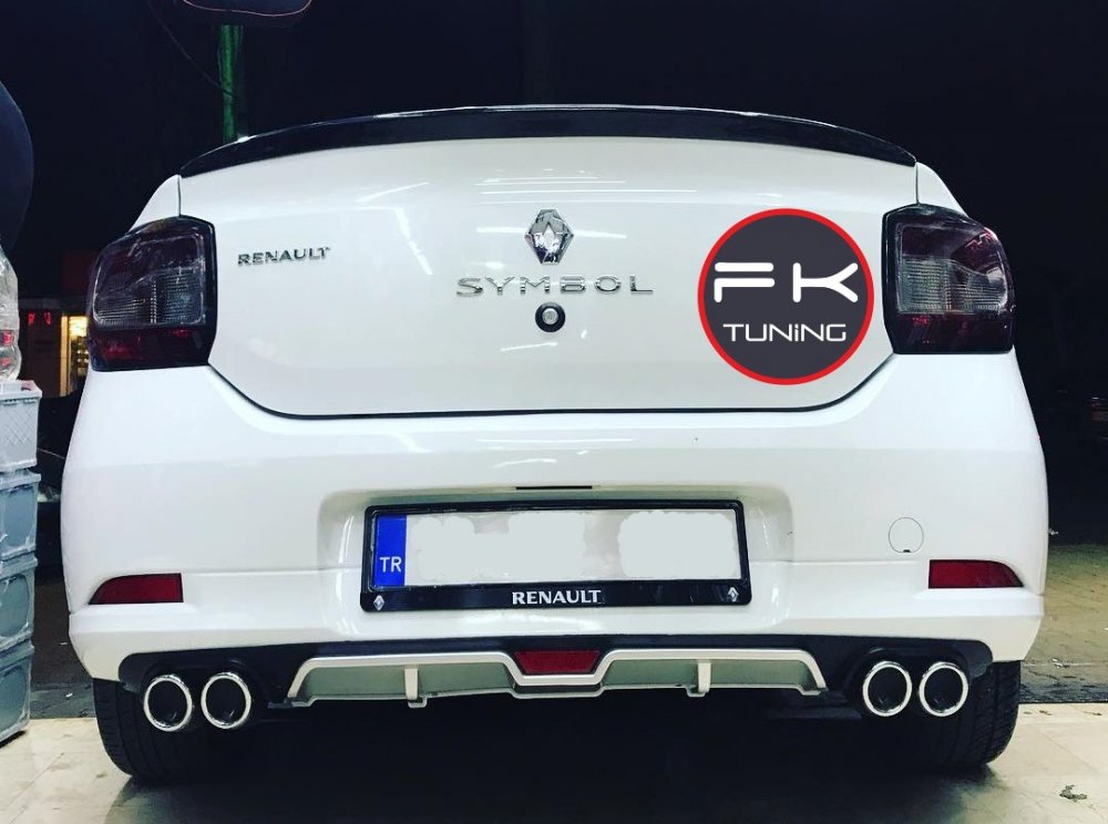 RENAULT SYMBOL DİFÜZÖR EGZOZ GÖRÜNÜMLÜ (2013 ve üzeri | FK Tuning Shop ...