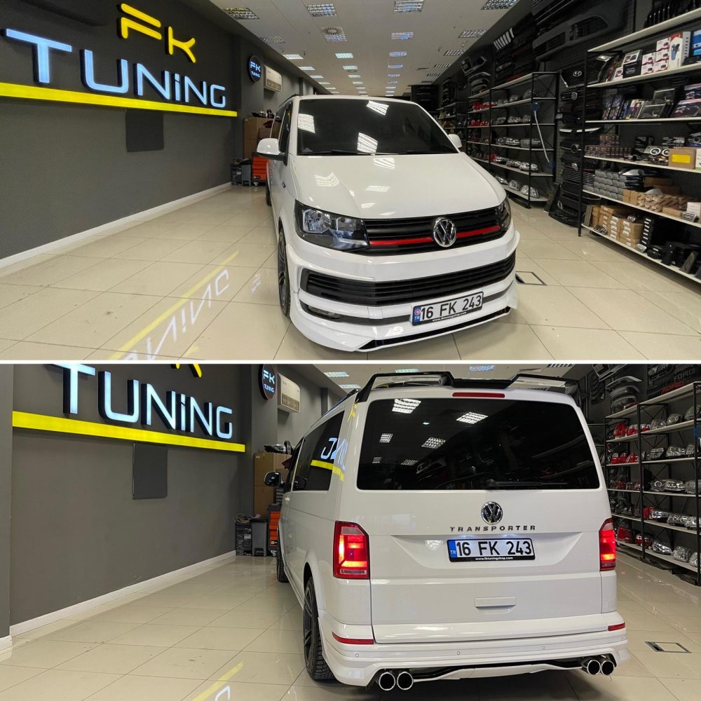 VW TRANSPORTER - CARAVELLE BODY KİT SETİ (2015-2019) boyasız | FK ...
