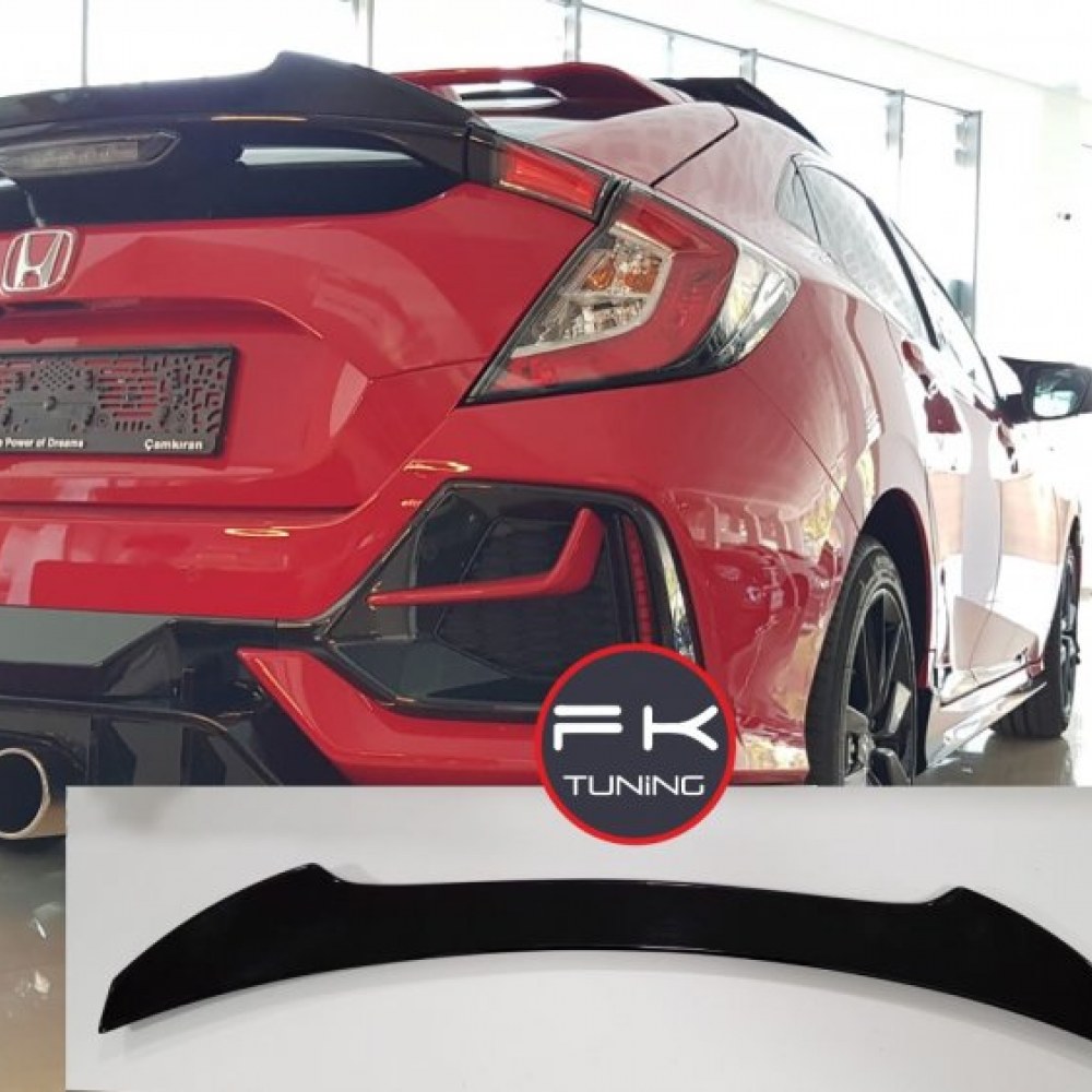 HONDA CİVİC FK7 SPOYLER OEM MODEL (Pianoblack Fiyatı - Taksit Seçenekleri