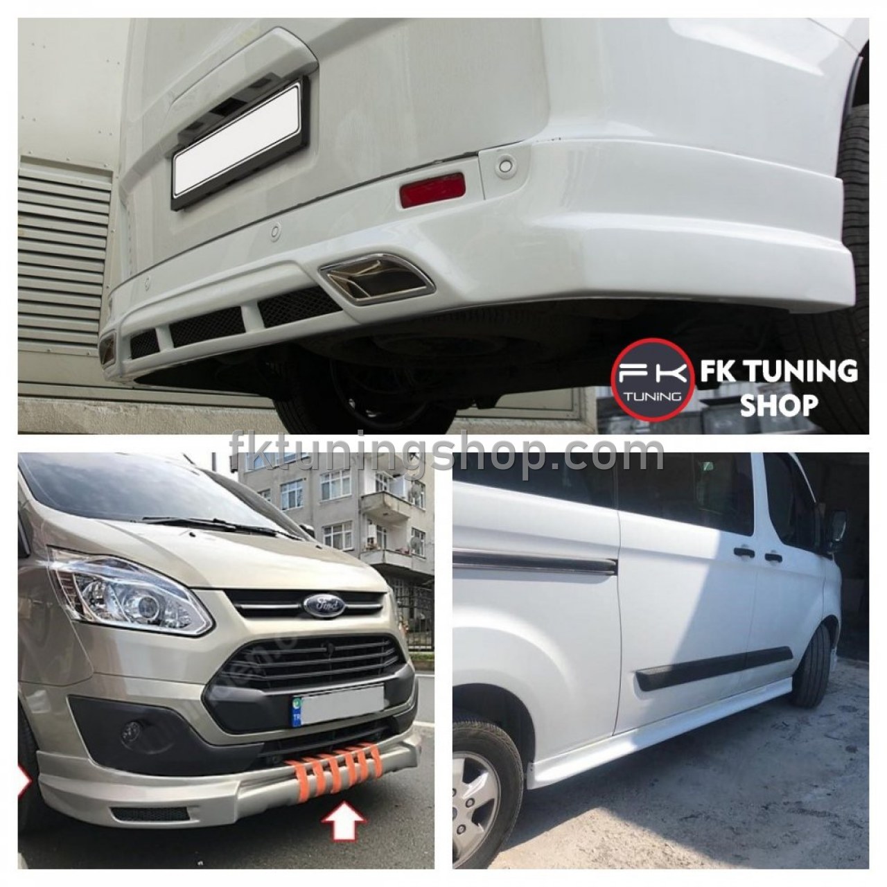 Ford Transit Custom Body Kit Seti 250 cm 2012-2017 (polyester/boyasız ...