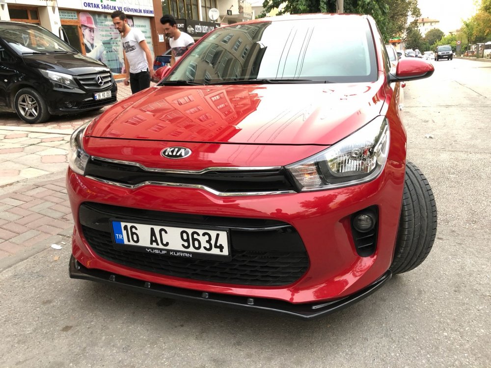 KIA RİO ÖN LİP PARLAK SİYAH YENİ KASA (plastik) | FK Tuning Shop - Oto ...