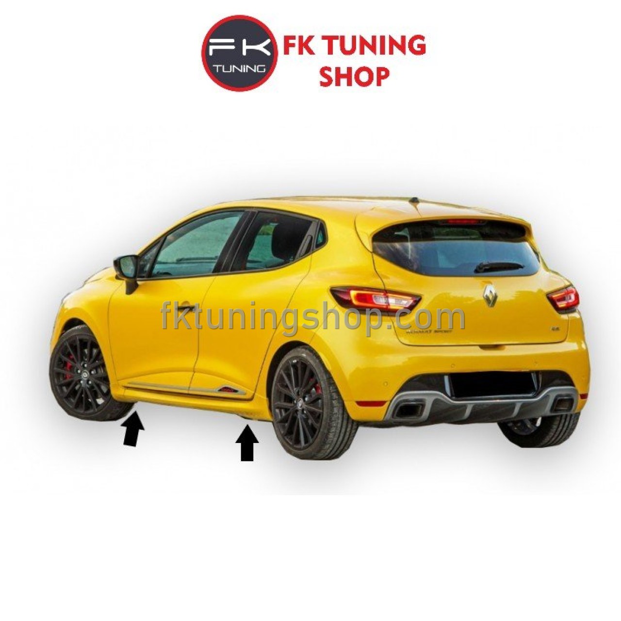 Renault Clio 4 RS Body Kit Seti MAKYAJLI Kasa (polyester/astarlı | FK ...