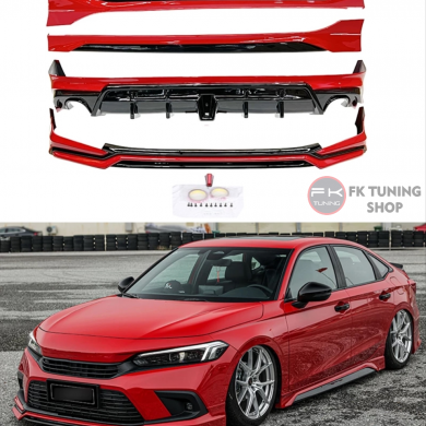 Honda Civic FE Body Kit Seti (ithal-boyasız) 2022 ve üzeri | FK Tuning ...